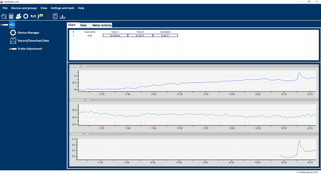 HW5 Software for Rotronic Humidity Transmitters – pstinstruments